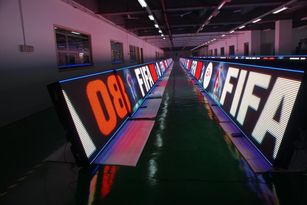 Sport stadium perimeter LED display from professional suppliers